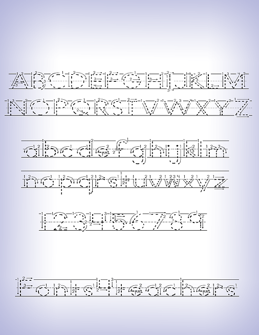 Print arrow dotted font Fonts4Teachers Print arrow dotted font Fonts4Teachers