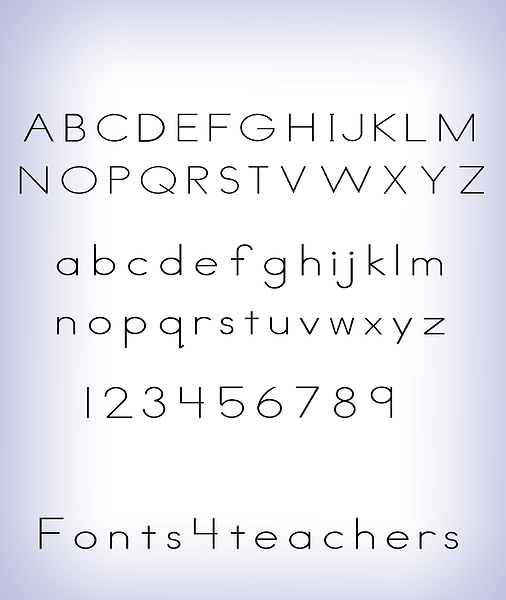 Fonts4Teachers Print Writing Font 6 Teacher Fonts ABC Print
